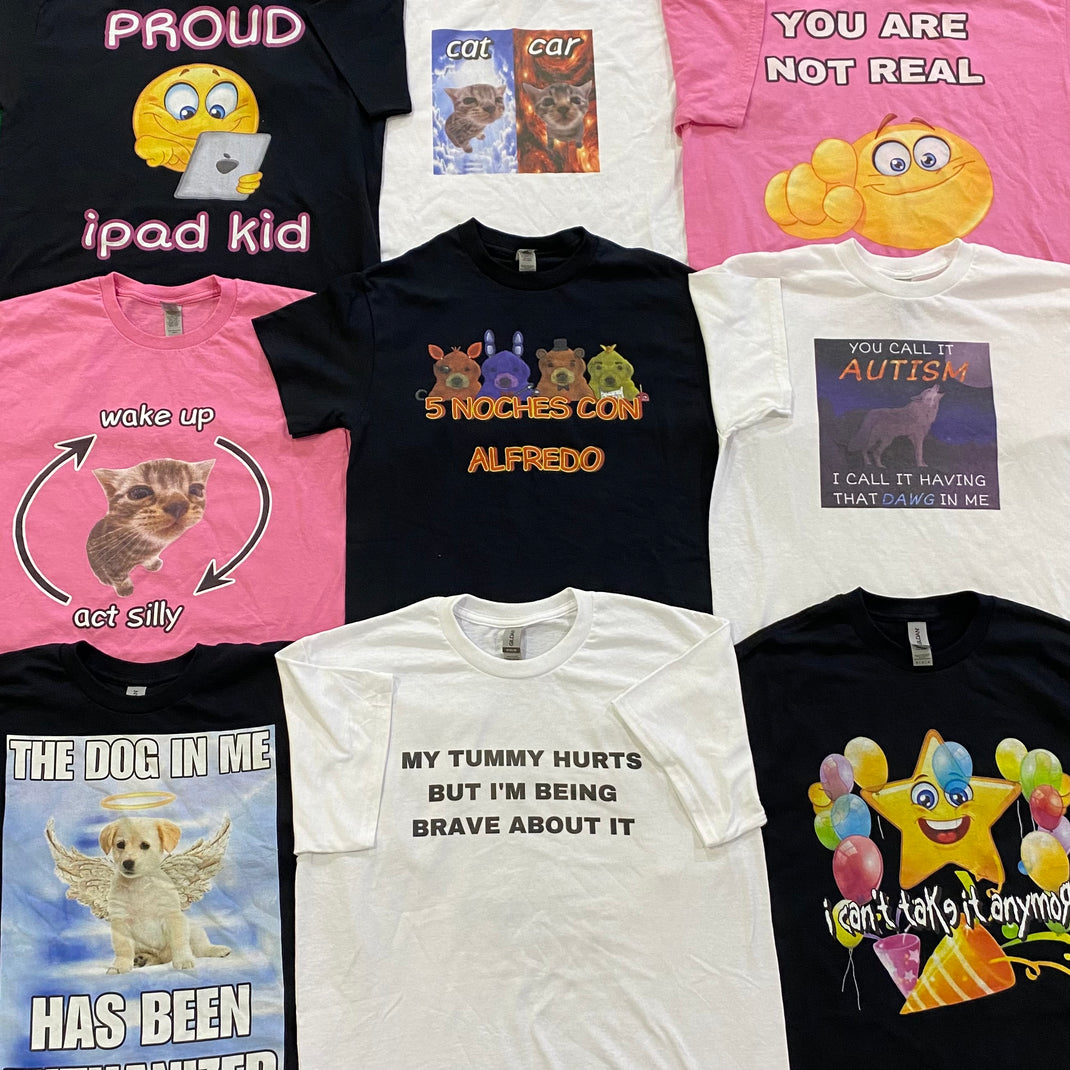 No brain cat cringey tee – Cringey Tees