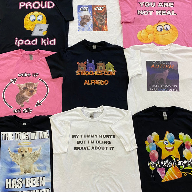 No brain cat cringey tee – Cringey Tees