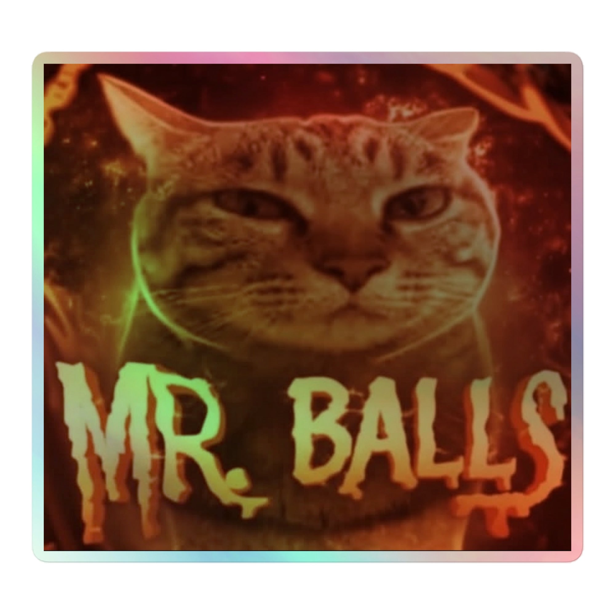 Mr Balls Holographic Cringey Sticker – Cringey Tees